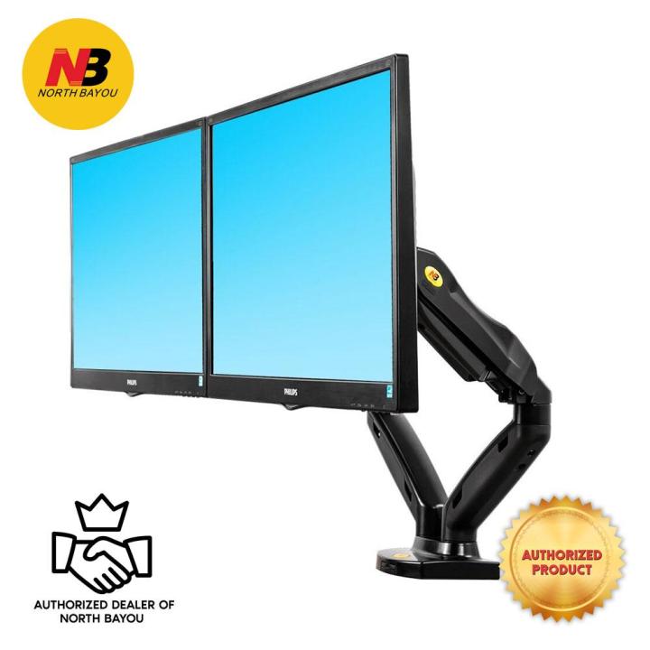 NB North Bayou F160 Dual Monitor Desk Mount Stand Full Motion Swivel ...