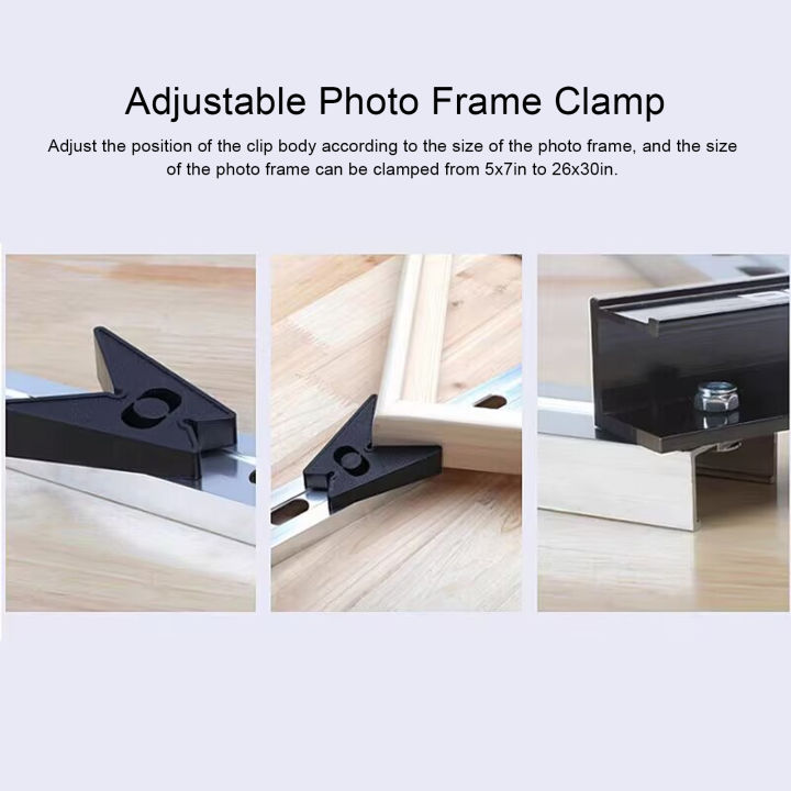 Picture Framing Clamp Adjustable Frame Clamp Space Saving Simultaneous ...
