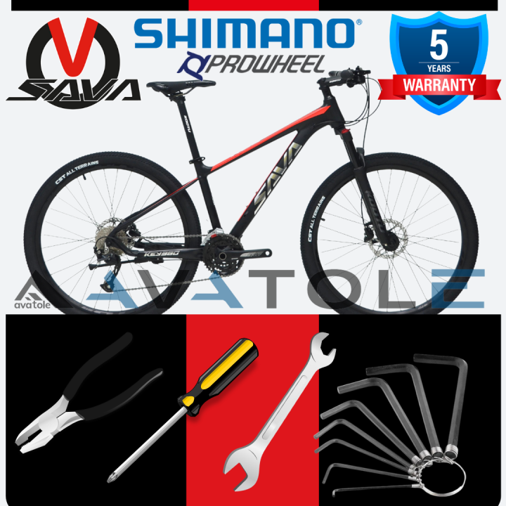 Xe đạp địa hình Sava Key 380 2022, Khung sườn hợp kim nhôm ALU6061 size 15 (tem kim loại), Bộ ...