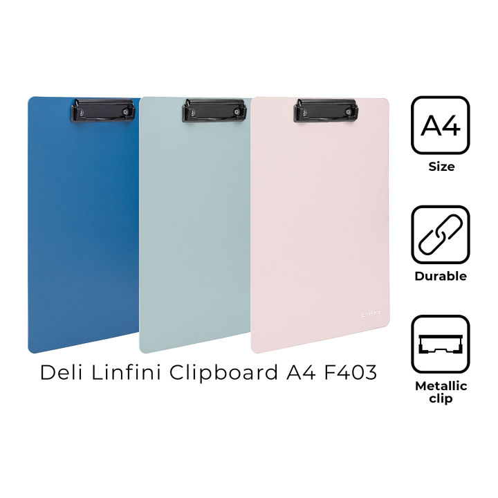Deli F403 Linfini Clipboard A4 | Lazada PH