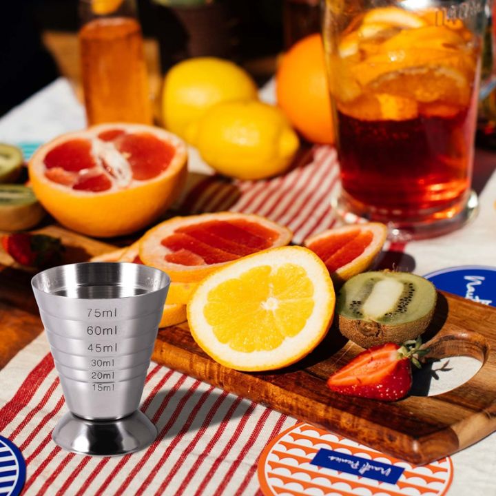 Measuring Shot Cup Ounce Jigger Bar Cocktail Drink Mixer Liquor ...