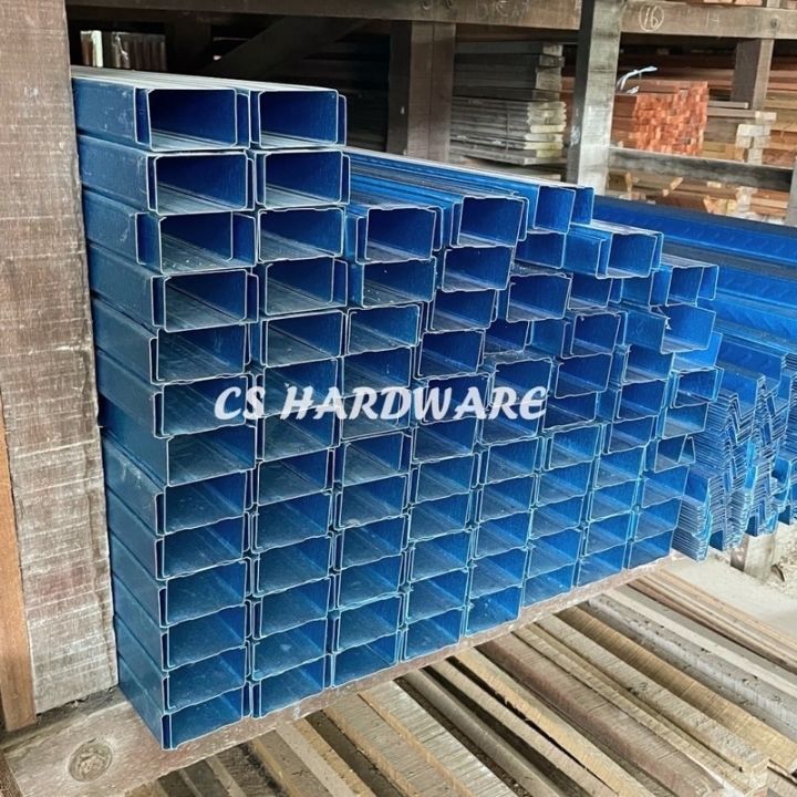 6.5 feet (2meter) C Channel Biru / Batten Blue Besi Bumbung Rak Bunga ...