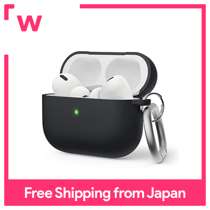 AirPods Pro2 compatible case with carabiner, impact resistant silicone ...
