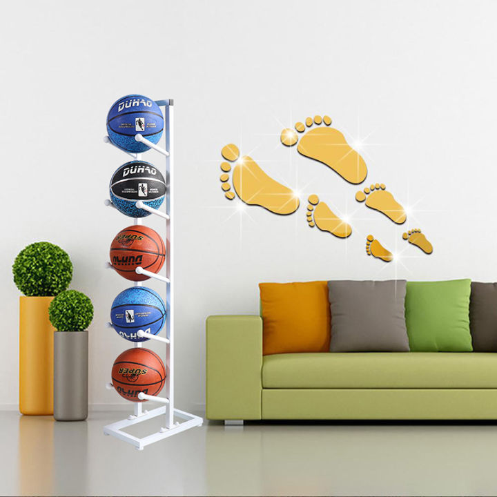 Simple basketball and football storage rack basket rack home ball rack ...