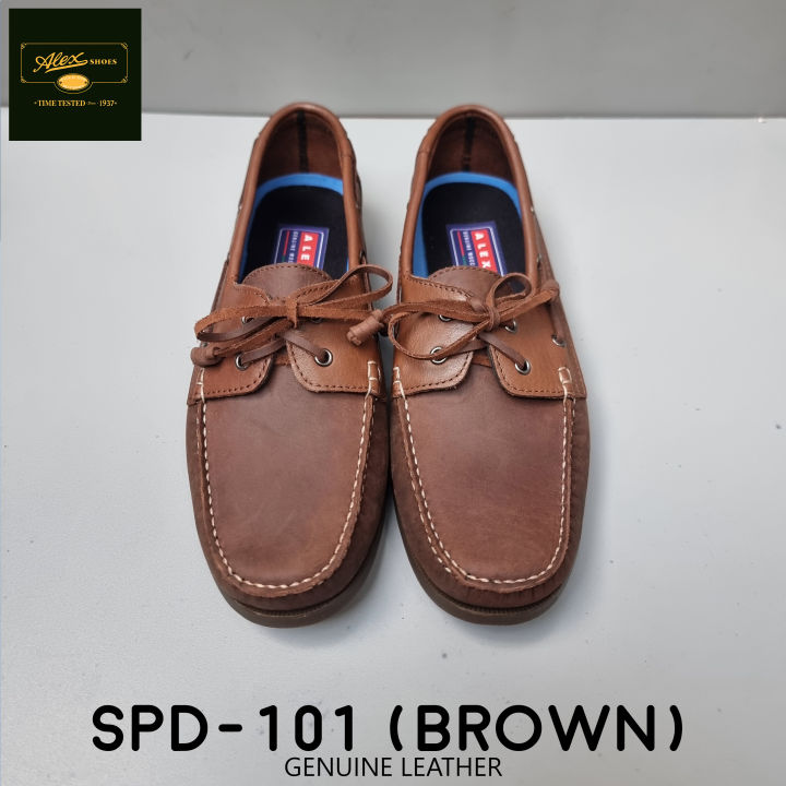 ALEX SHOES MEN'S TOPSIDERS GENUINE LEATHER | Lazada PH