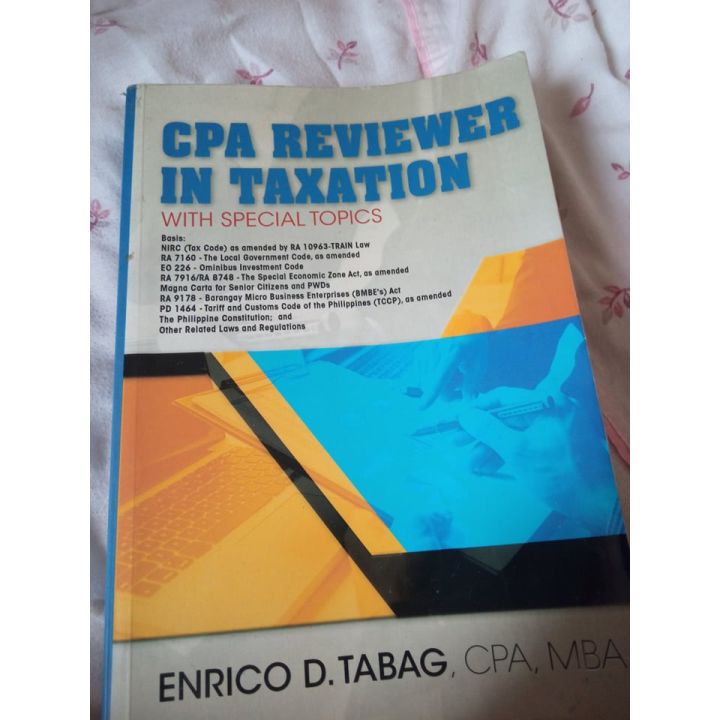 CPA Reviewer in Taxation by Tabag 2020-2021 Edition | Lazada PH