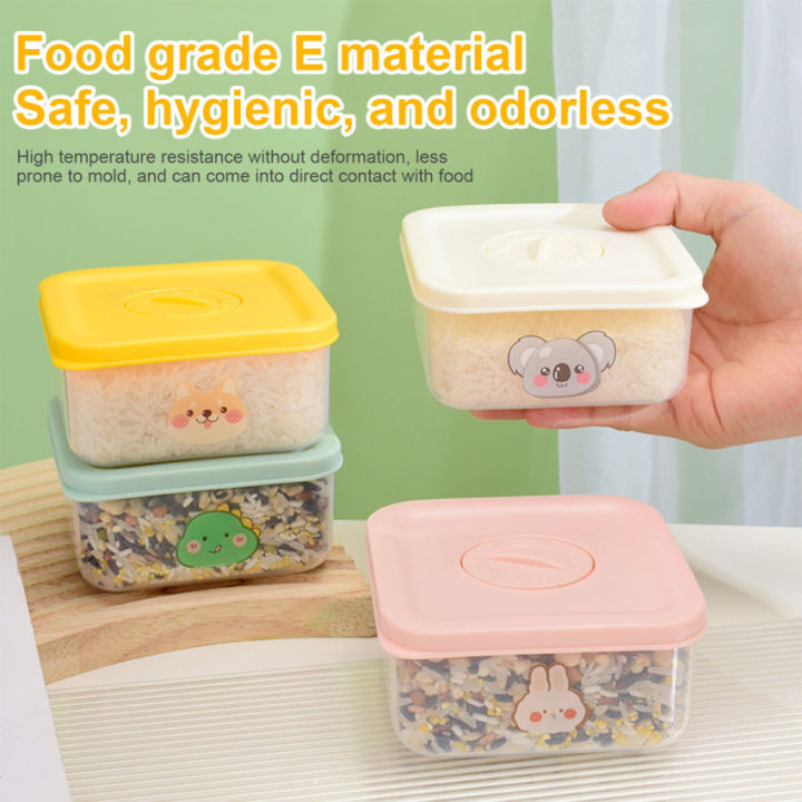 Square Refrigerator Fresh-Keeping Storage Box Food Grade Coarse Grains ...