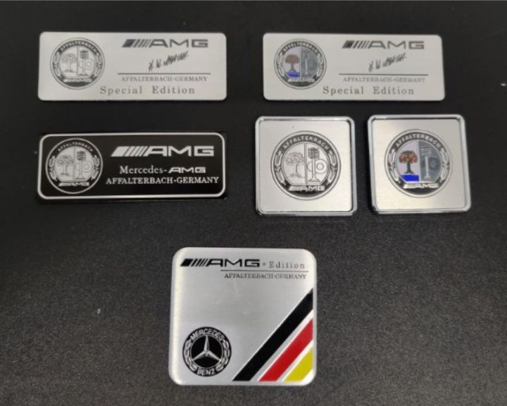 Mercedes Benz AMG Side Fender Panel OEM Emblem Logo | Lazada