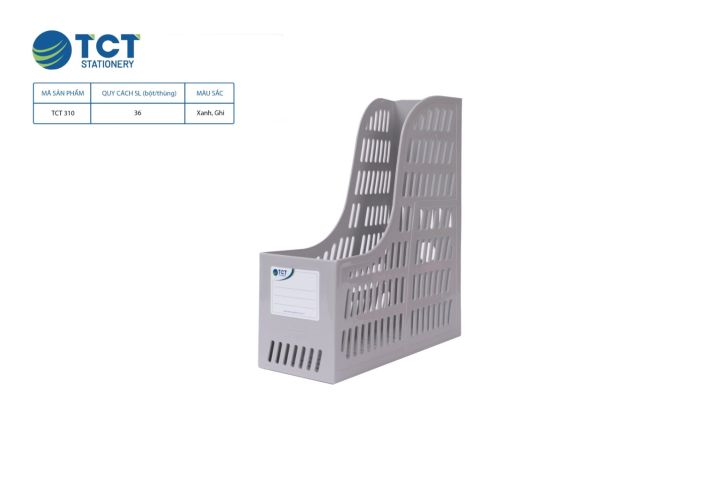 Khay đựng tài liệu 1 ngăn lắp ráp khổ giấy A4 bằng nhựa màu xanh dương ...