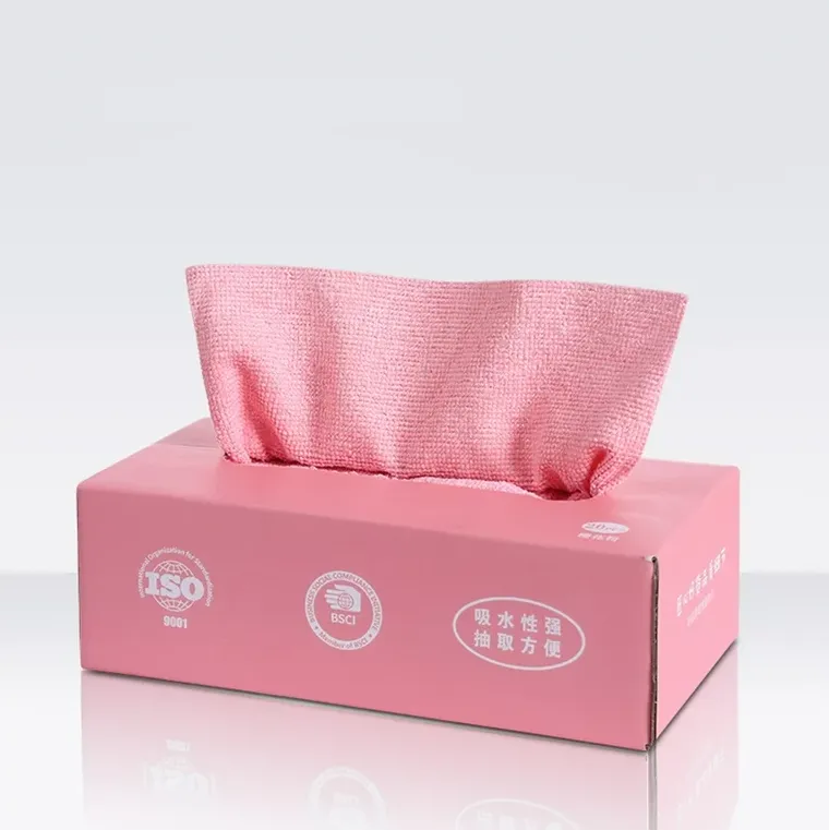 20pcs/box Removable Dishcloth Reusable Absorbent Microfiber Kitchen ...