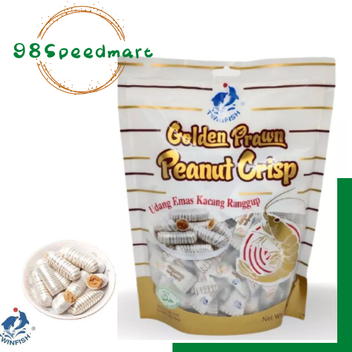 [98] Twinfish Golden Prawn Peanut Crisp 350gm | Lazada
