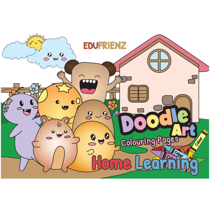 [DIGITAL COPY] Fun and Educational Children Doodle Colouring Pages ...