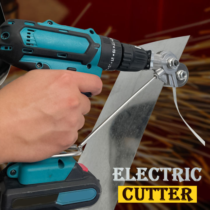 Manooby Electric Drill Metal Plate Sheet Cutter 0.8-2mm Metal Iron Tin ...