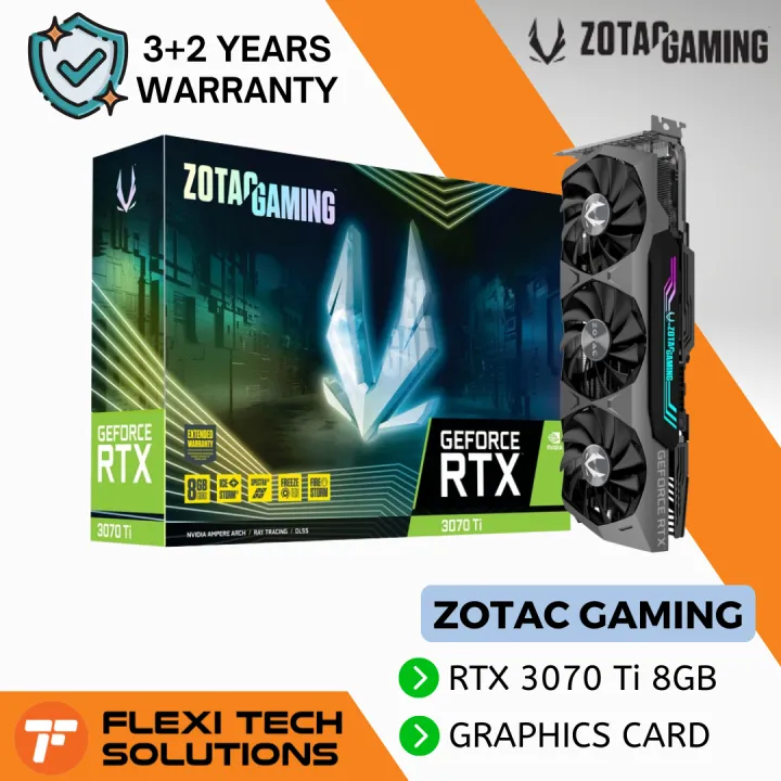 Flexi Tech ZOTAC GAMING GeForce RTX 3070 Ti 8GB GDDR6X GPU Graphics ...