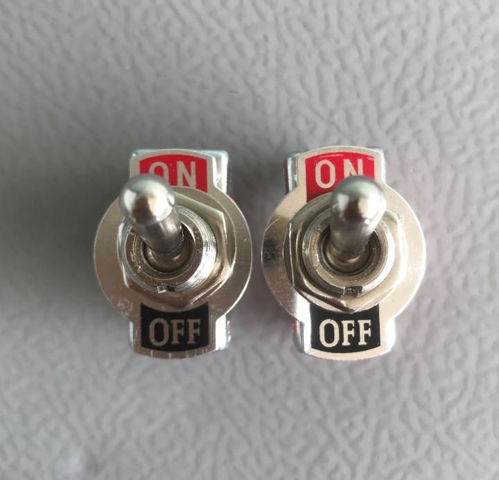 1Set Toggle Switch On Off 2 Pins SPST / 15A 250V / Toggle switch SPST ...
