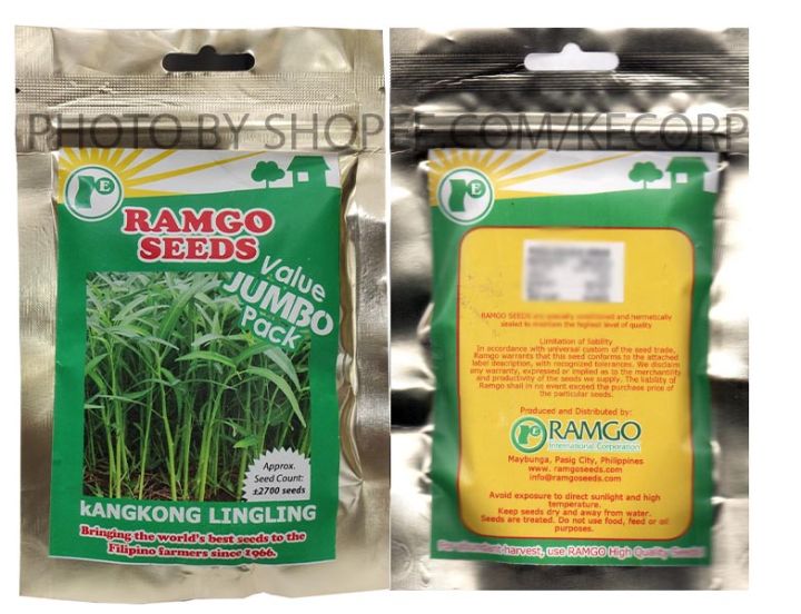 Ramgo Jumbo Pack Kangkong Approx. 2700 Seeds | Lazada PH
