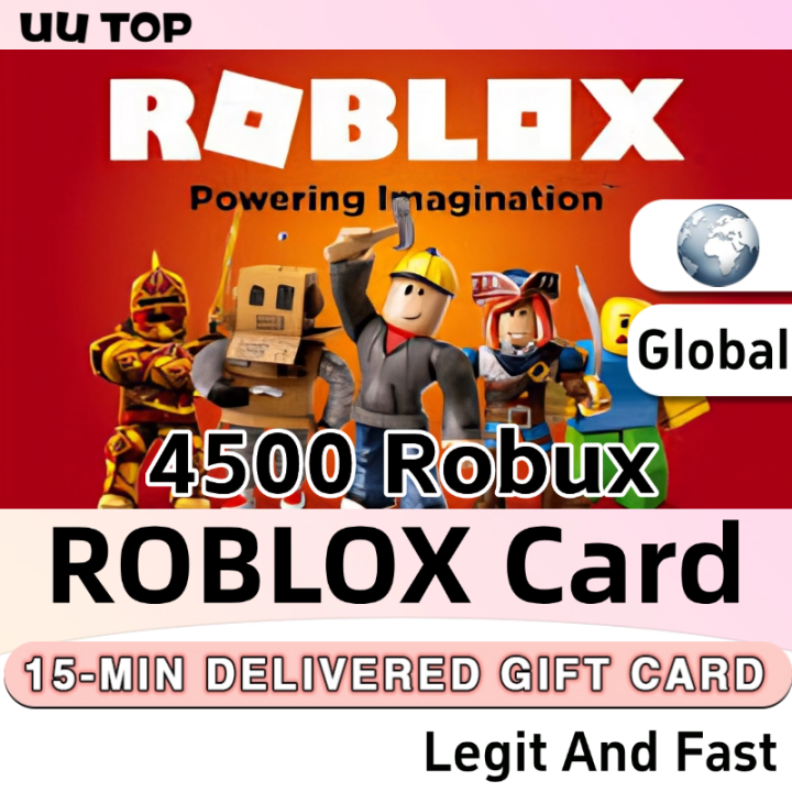 Roblox 4500 Robux Gift Cards Robux Card Roblox All Roblox Coins UU TOP ...