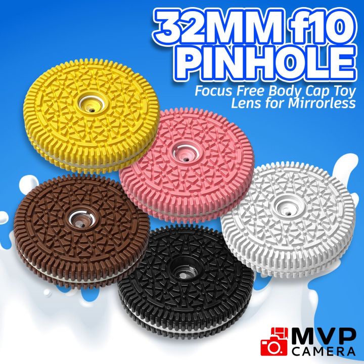 GENERIC 32mm f10 Pancake Lens Focus Free Oreo Lens Body Cap Fuji FX ...