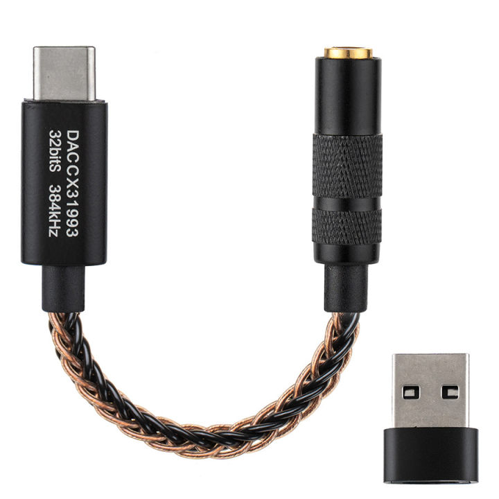 CX31993 HiFi USB DAC Type-C To 3.5mm Headphone Amplifier Digital Audio Decoder IEM AMP Mobile ...