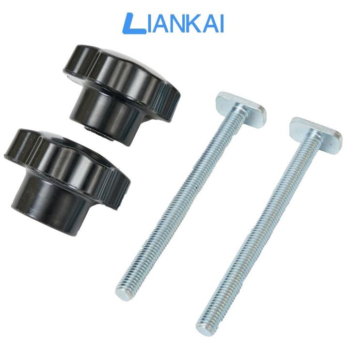 LIANKAI T Slot Bolt M8x100mm with Thumb Knob 2 Sets for Miter Track and ...
