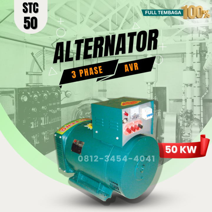 Generator 380 volt + AVR Dongfeng STC 50 KW Tembaga | Lazada Indonesia