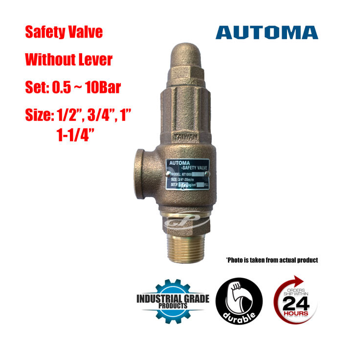 [READY STOCK] AUTOMA Bronze Safety Valve / Pressure Relief Valve ...