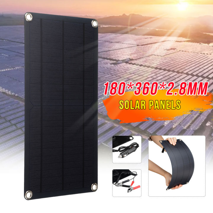 600W High Quality Solar Panel Monocrystalline 12V Dual USB+DC Solar ...