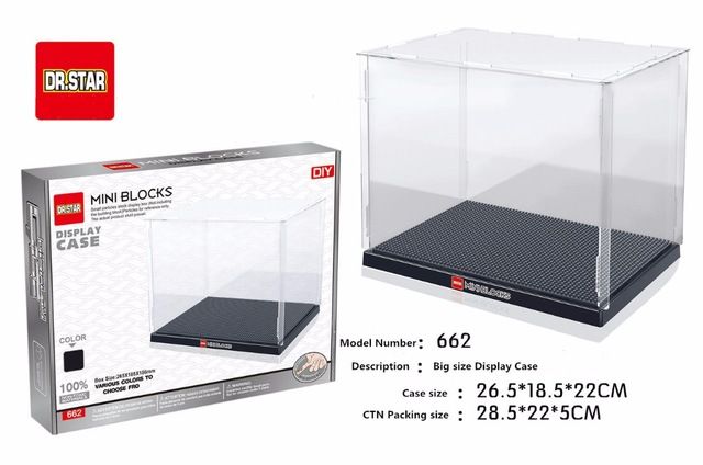 กล่องโชว์ ตู้วางโชว์เลโก้ Mini Blocks Display Case ตู้มีขนาดกว้าง 26 cm ...