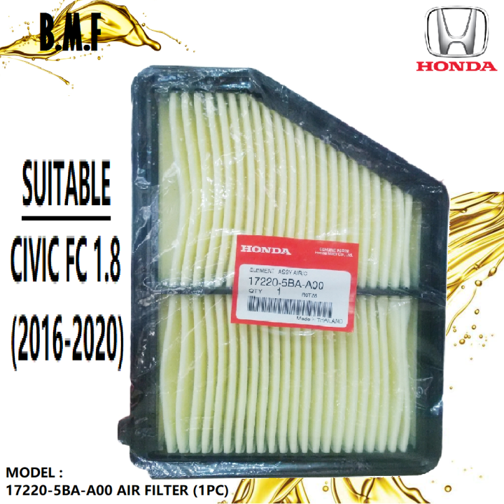 AIR FILTER HONDA CIVIC FC 1.8 TEA 2016-2019Y (17220-5BA-A00) | Lazada
