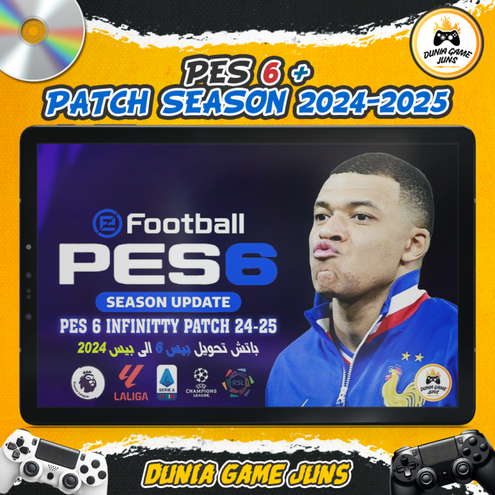 PES 6 Patch Infinitty 2024/2025 | Pro Evolution Soccer 6 | CD/DVD ...