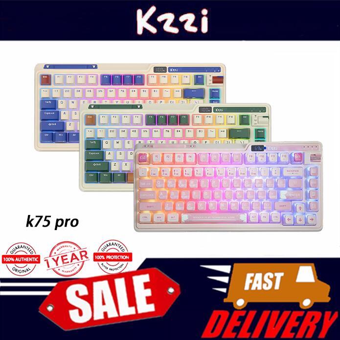 KZZI K75 Pro RGB Wireless Three Mode Mechanical Keyboard | Lazada PH