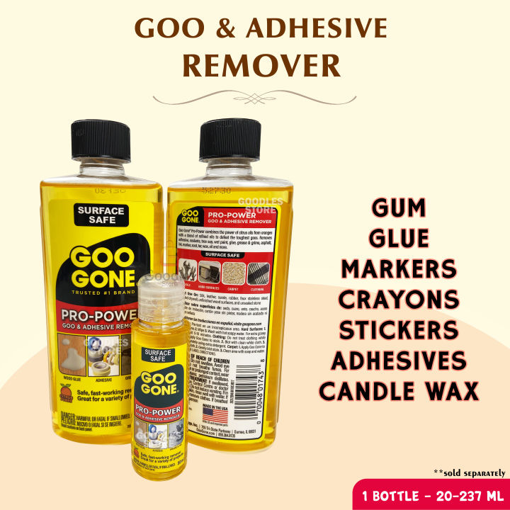 Goo Gone Pro-Power Adhesive Remover Crayon Remover Gum Remover Glue ...