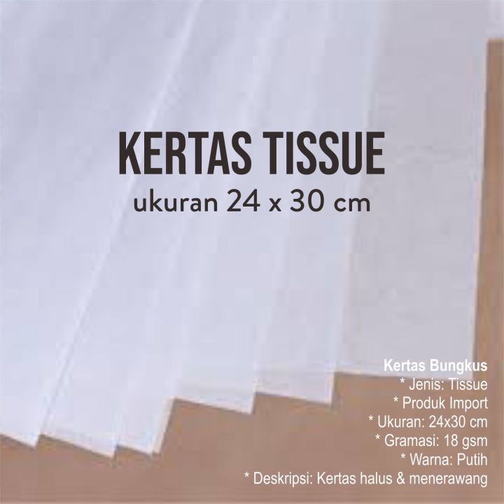( 100 lembar ) Kertas Bungkus Tisu / Tissue Paper (READY STOCK ...