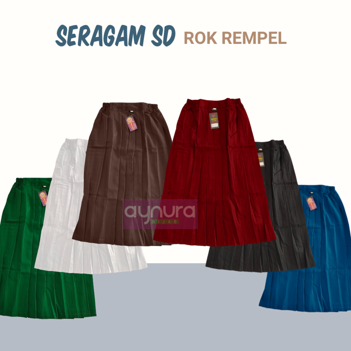 Rok rempel panjang Seragam Sekolah SD MI | Lazada Indonesia