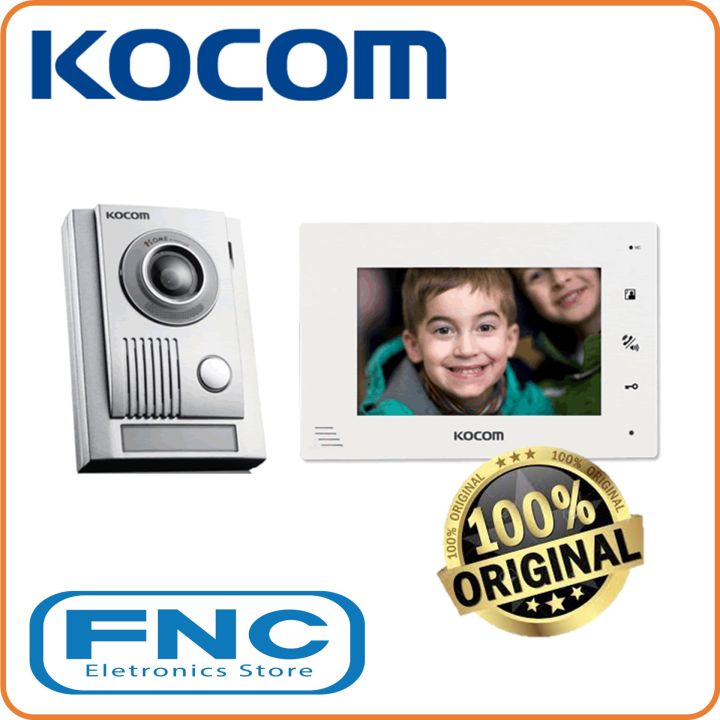 KOCOM KCV-A374W / KC-MC30 Analog Video Intercom Door Camera With 7" Color LCD Monitor 4 Wire 1 ...