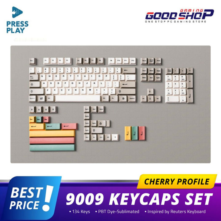Press Play 9009 PBT Dye Sub Sublimated Keycaps Set | Lazada Indonesia