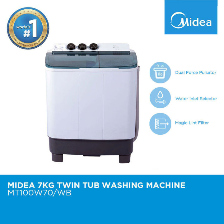Midea 7kg Twin Tub Washing Machine | Lazada PH