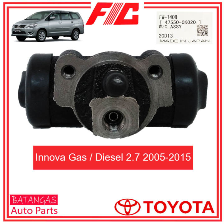 WHEEL CYLINDER ASSEMBLY TOYOTA INNOVA GAS / DIESEL 2.7 2005-2015 FW ...
