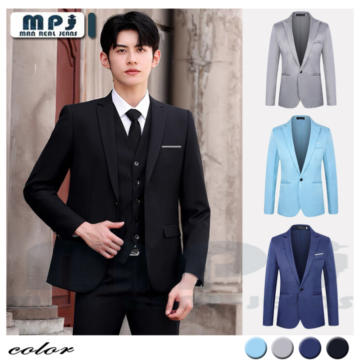 MPJ Men's casual suits British style formal business suits small suit ...