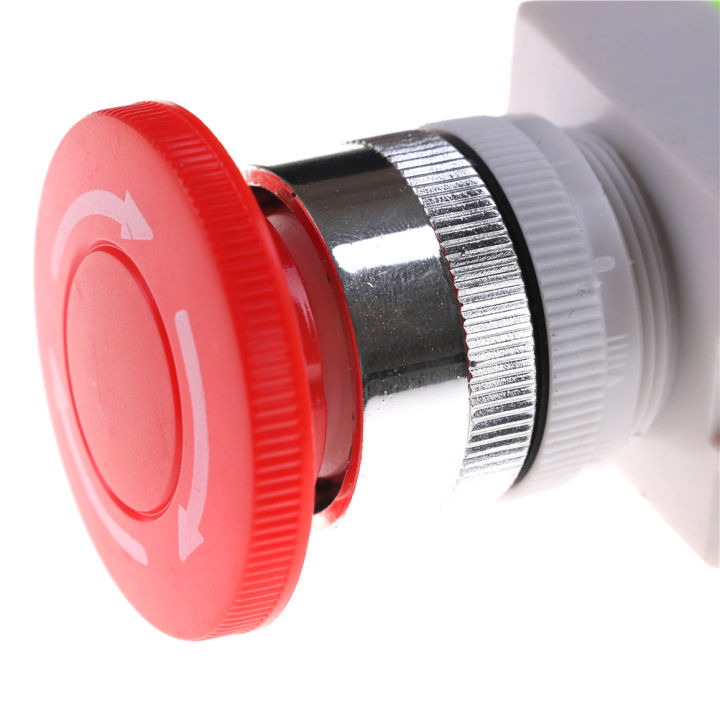 LEI หมวกเห็ดสีแดง1NO 1NC ST Emergency STOP PUSH button SWITCH AC 660V ...
