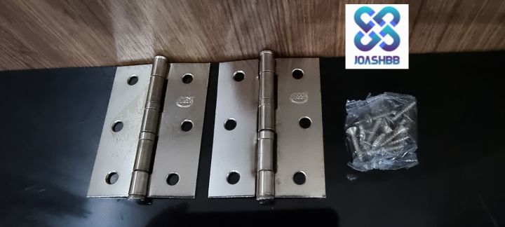 1 Pasang ENGSEL PLAT 3inch (7,5cm) 4inch (10cm) /engsel pintu jendela ...