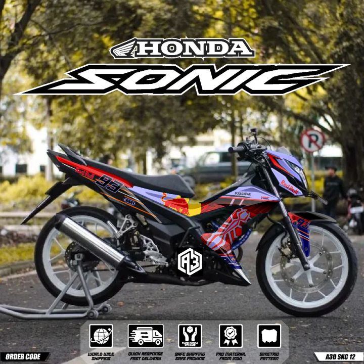 (COD) Decal Sticker Honda SONIC 150R Fullbody Fullblok Sticker Decal ...