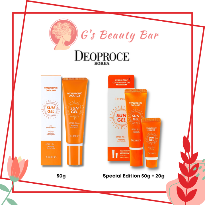 Deoproce Hyaluronic Cooling Sun Gel SPF50+ PA+++ | Whitening & Anti ...