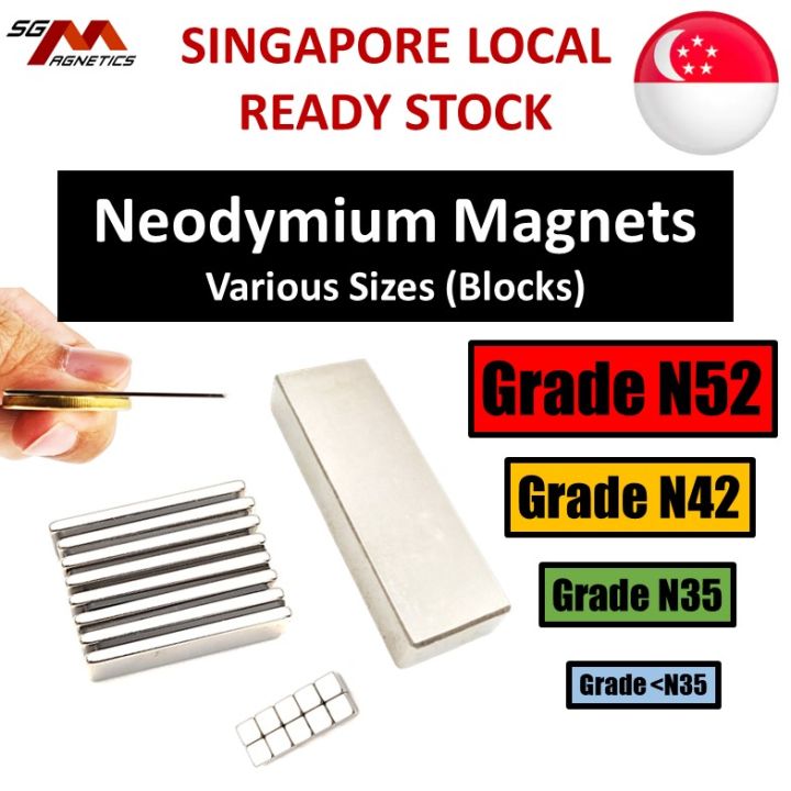 N52 Neodymium Magnets - Strong Neo Magnet Various Grades N35 N42 N48 ...