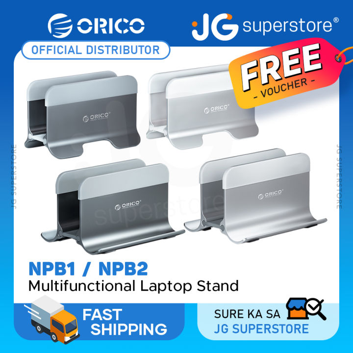 [CLEARANCE] ORICO Multifunctional Vertical Aluminum Laptop Stand, Smartphone & Tablet Holder ...