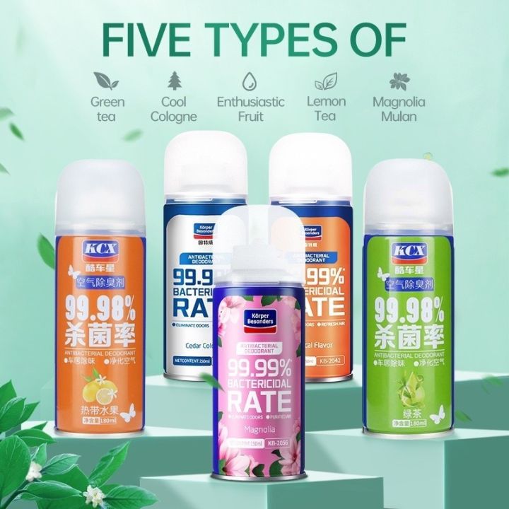 180ml Air Freshener Car Deodorizer Spray Removes Smoke And Odor From ...