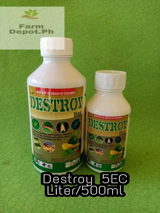 Destroy 5 Ec ( Cypermethrin) Insecticide for Plant Liter/500ml | Lazada PH