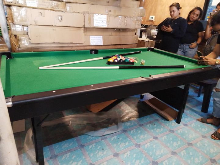 1 SET 4X7 FT FOLDABLE IMPORTED BILLIARD TABLE/LAMESA NG BILYARAN ...