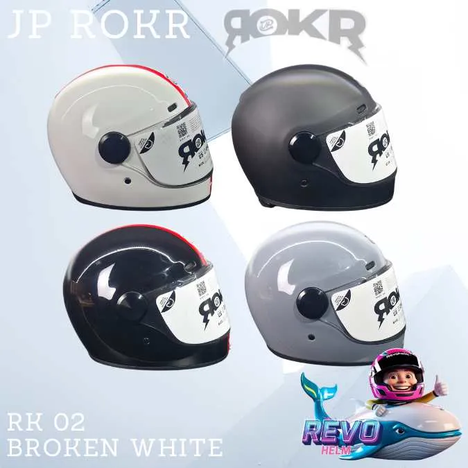 HELM JP ROKR RETRO - HELM FULL FACE JPX ORI DOT | Lazada Indonesia
