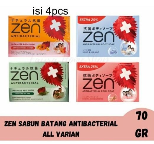 Sabun Batang Zen Banded 4pcs | Lazada Indonesia